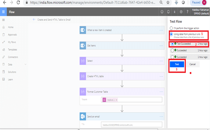 Create And Format Html Table Using Microsoft Flow